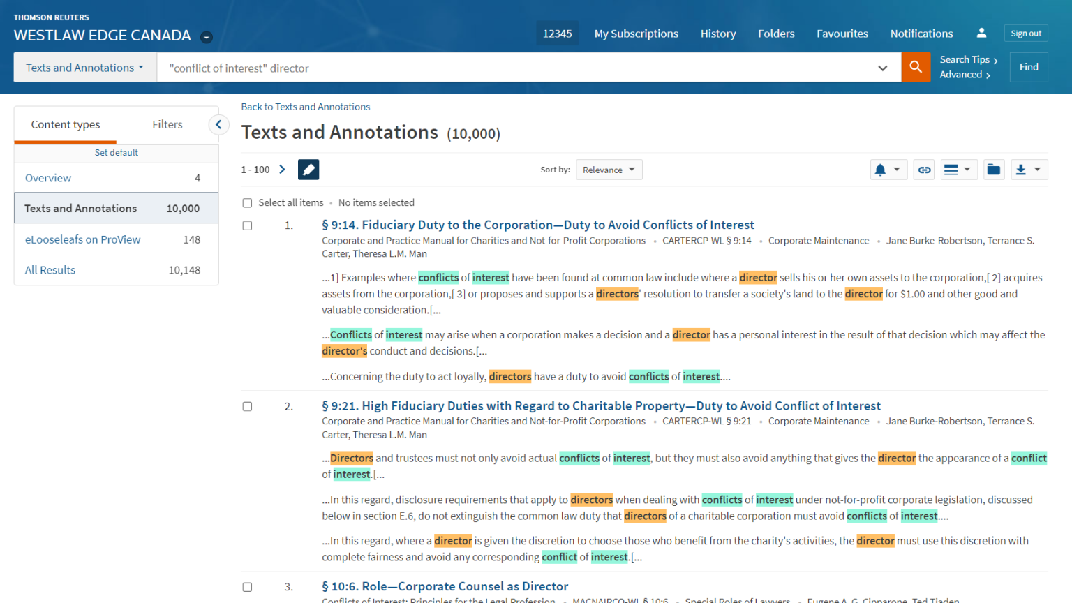 Westlaw Canada Topical Texts and Annotations | Canada | Thomson Reuters