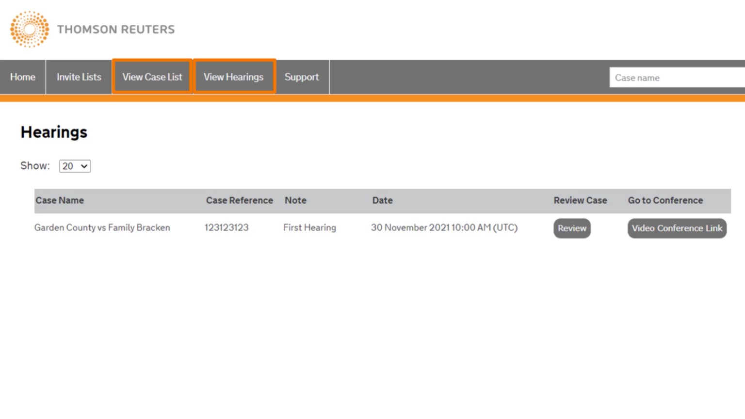 Case Center Support | Canada | Thomson Reuters