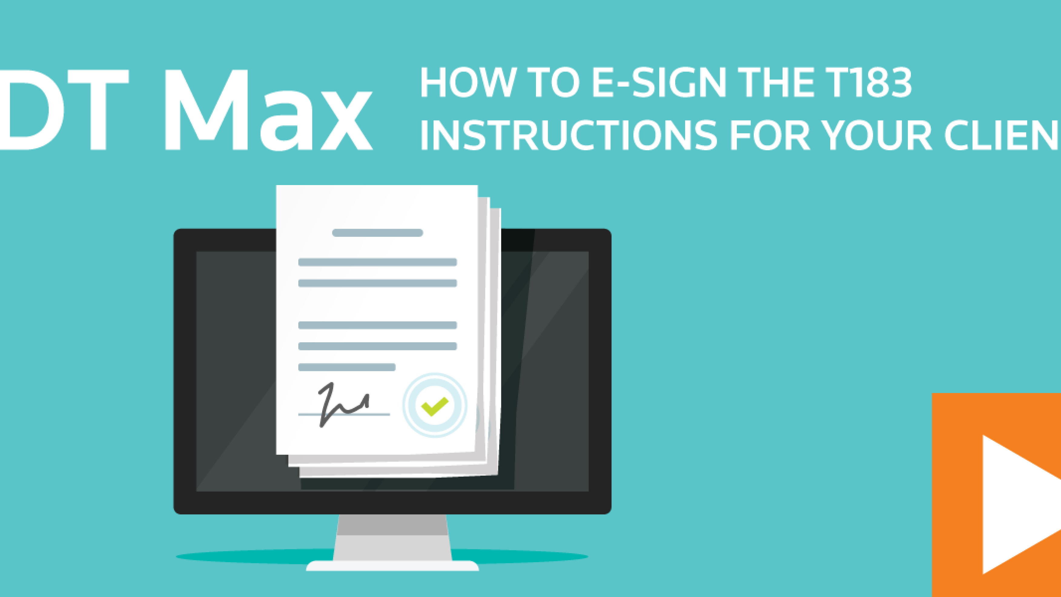 How to e-sign the T183 – Instructions for your client - Thomson Reuters ...