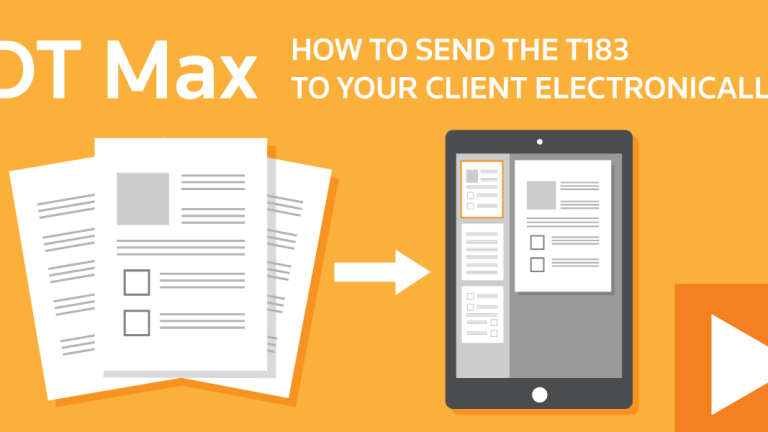 How to send the T183 to your client electronically - Thomson Reuters DT ...