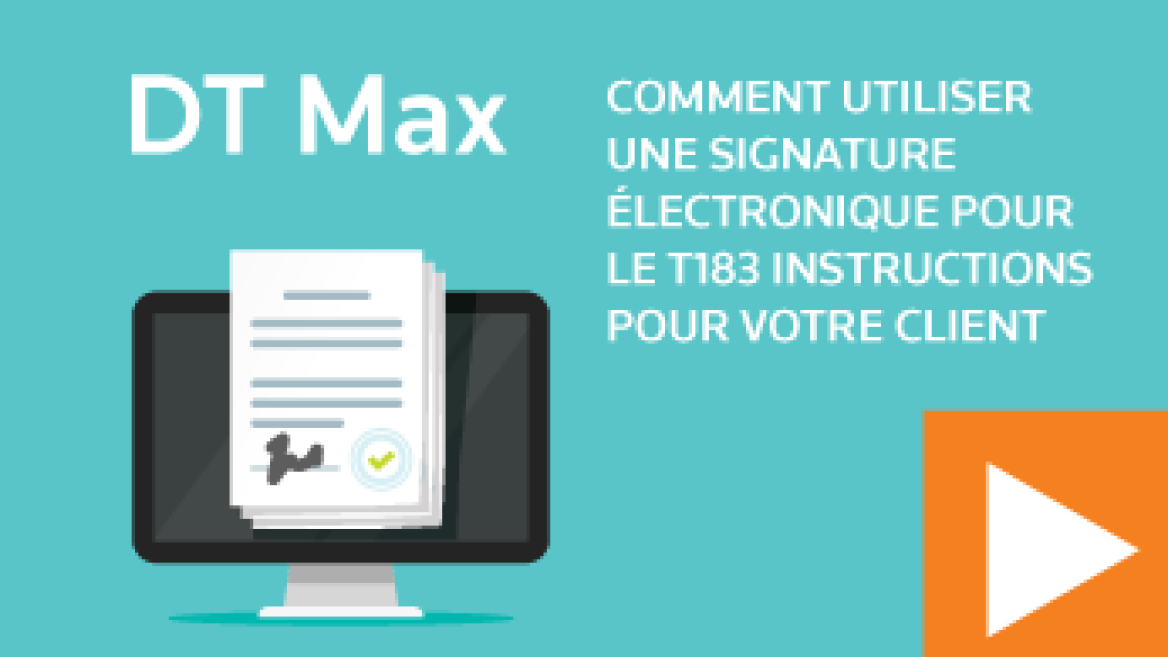 Comment utiliser une signature électronique pour le T183 - Instructions ...